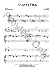 I Know It's Today by SHREK THE MUSICAL| J.W. Pepper Sheet Music